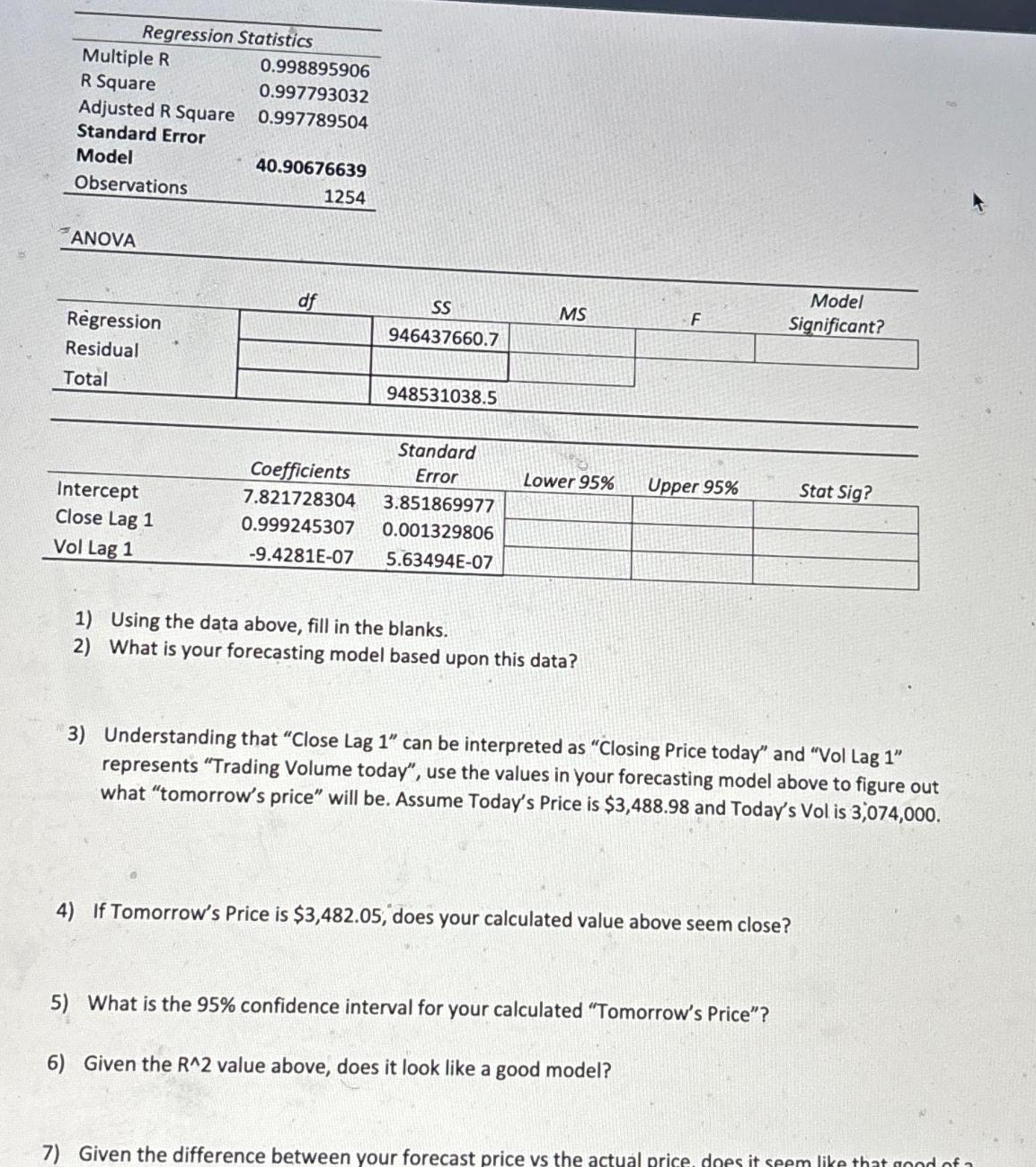 Solved \table[[Regression Statistics],[Multiple | Chegg.com