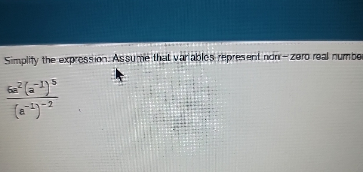 Solved Simplify the expression. Assume that variables | Chegg.com