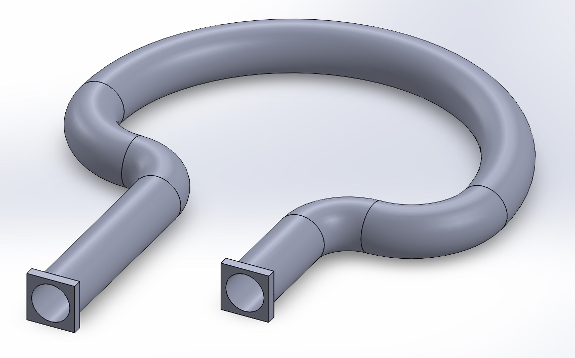 Solved PLEASE make this in solidworks using the sweep method | Chegg.com