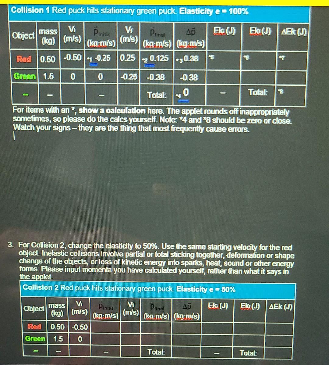 Solved Make red object hit the stationary green one by | Chegg.com