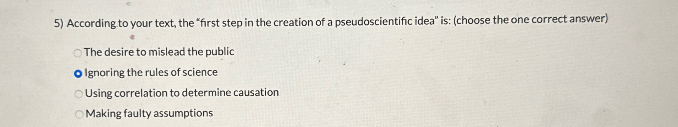 Solved According.to your text, the "first step in the | Chegg.com