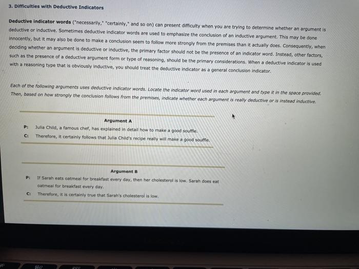 Solved Each of the following arguments uses deductive | Chegg.com