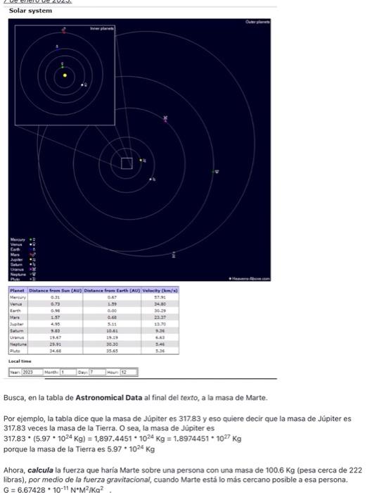 Solved To see the sky map online, and also get the orbits of | Chegg.com