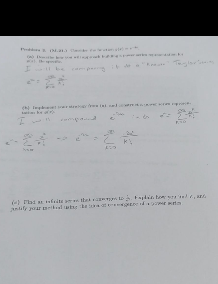 Problem 2. (M.2) Consider the inction () -" (a) | Chegg.com