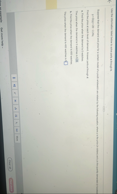 Solved Use the information listed below to solve parts a | Chegg.com