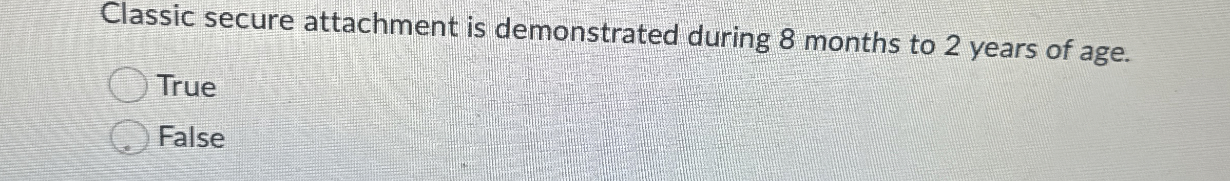 Solved Classic secure attachment is demonstrated during 8 | Chegg.com