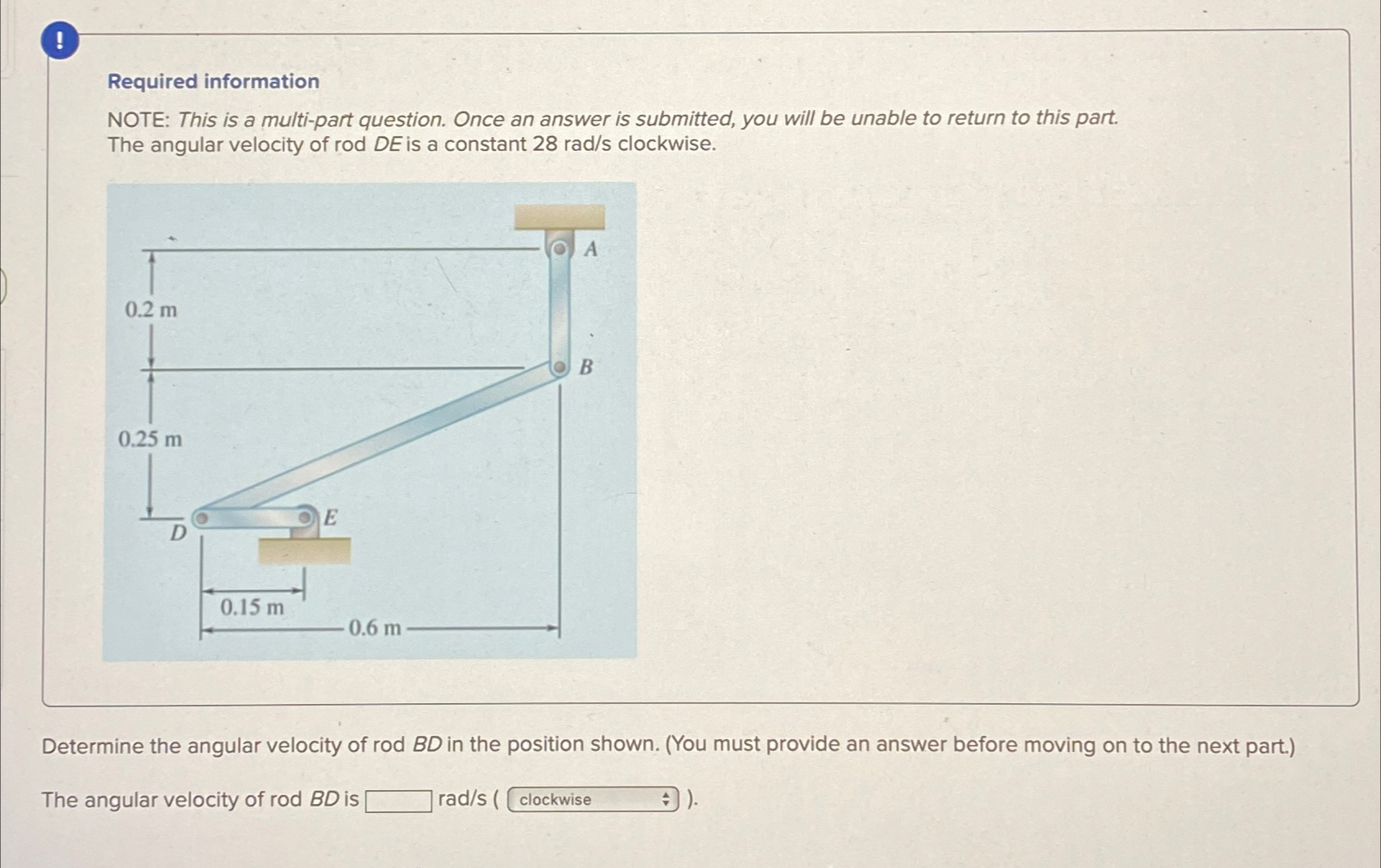 Solved !Required informationNOTE: This is a multi-part | Chegg.com