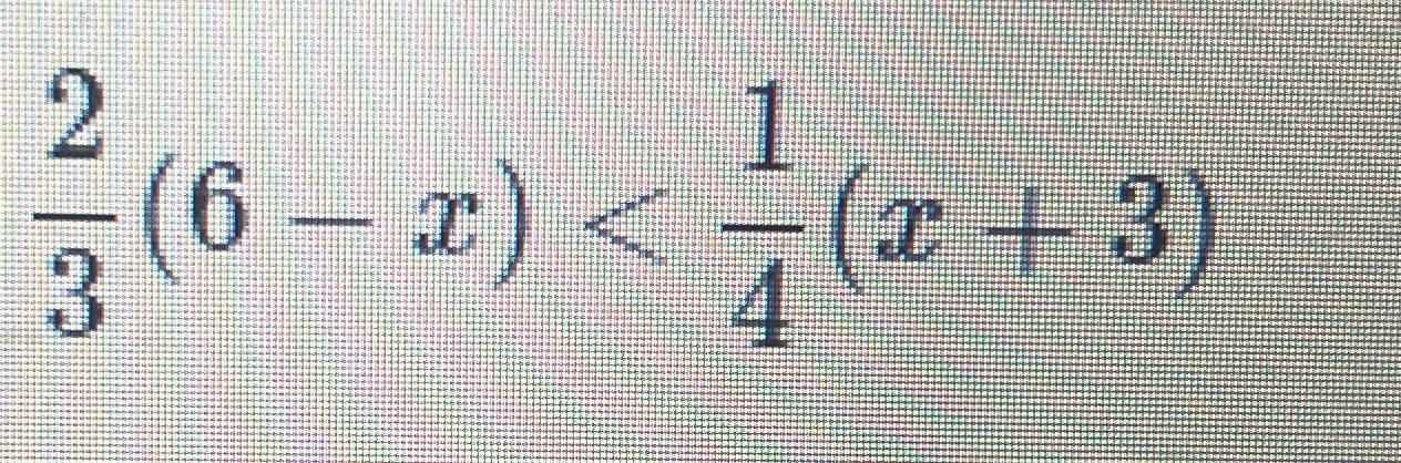 Solved 23(6-x)