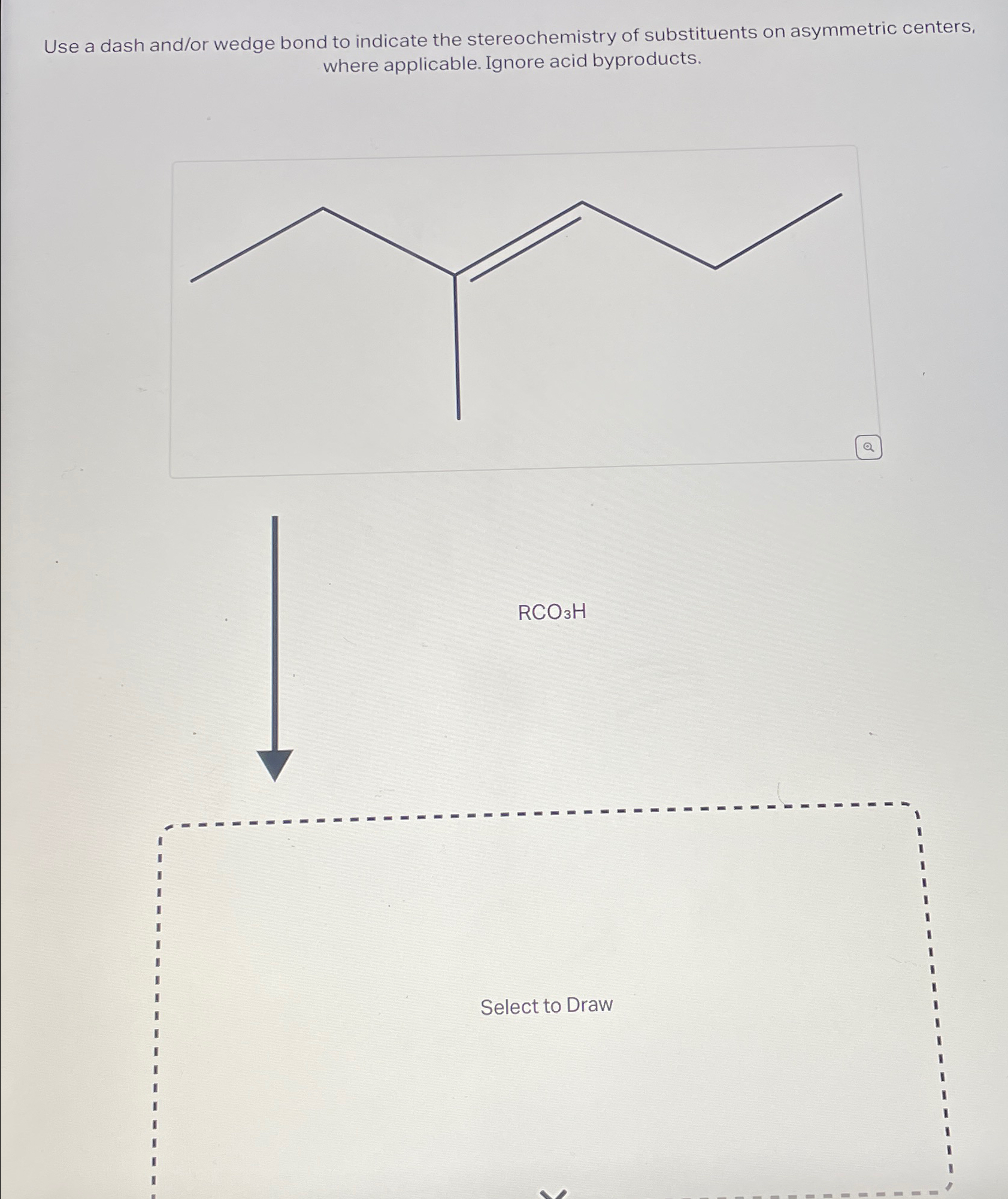 Solved Use a dash and/or wedge bond to indicate the | Chegg.com