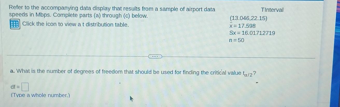 Solved Refer to the accompanying data display that results | Chegg.com