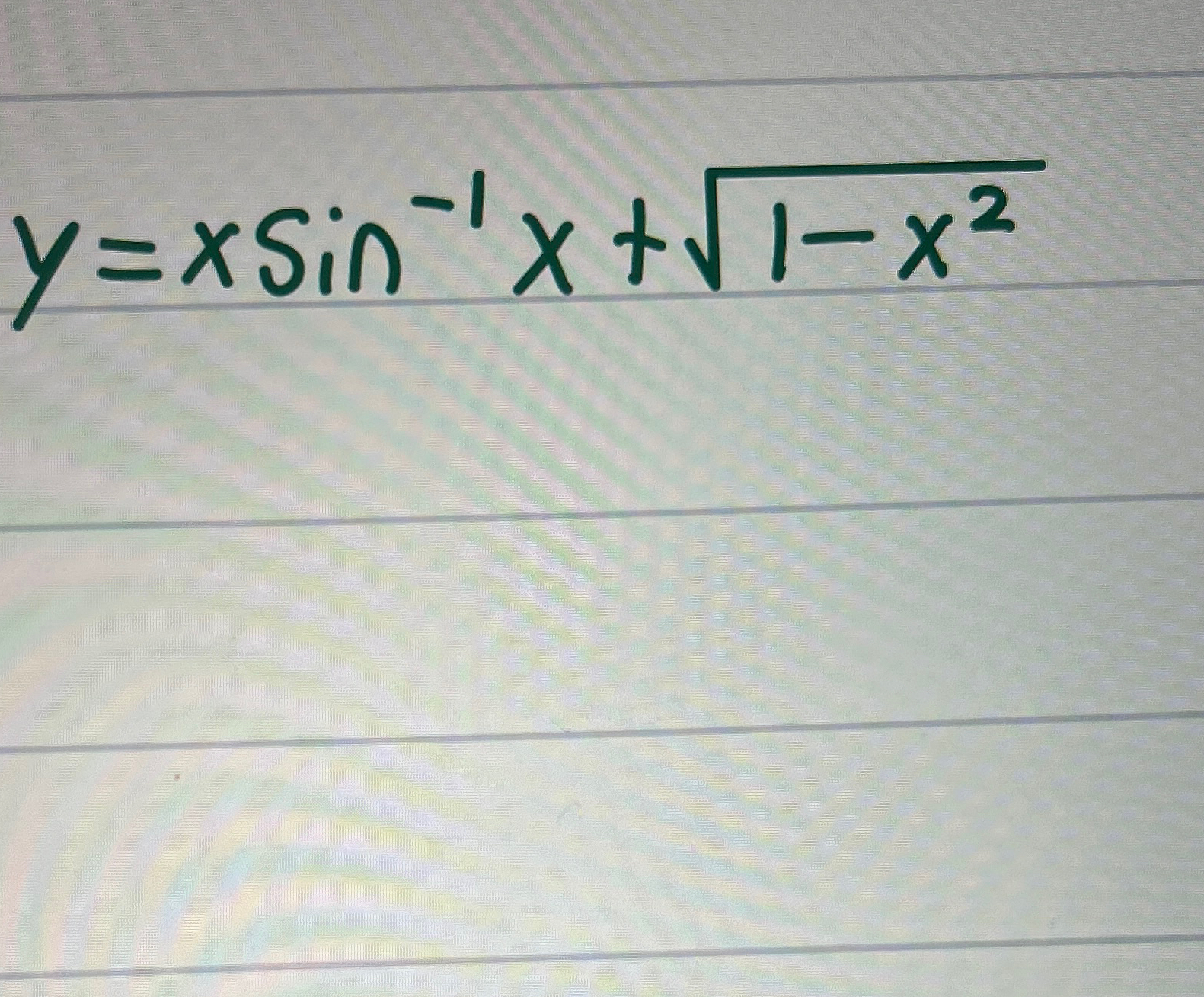 Solved y=xsin-1x+1-x22Find the derivative of the function. | Chegg.com