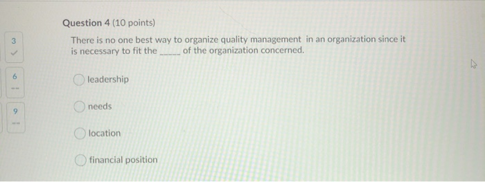 Solved Question 4 (10 points) There is no one best way to | Chegg.com