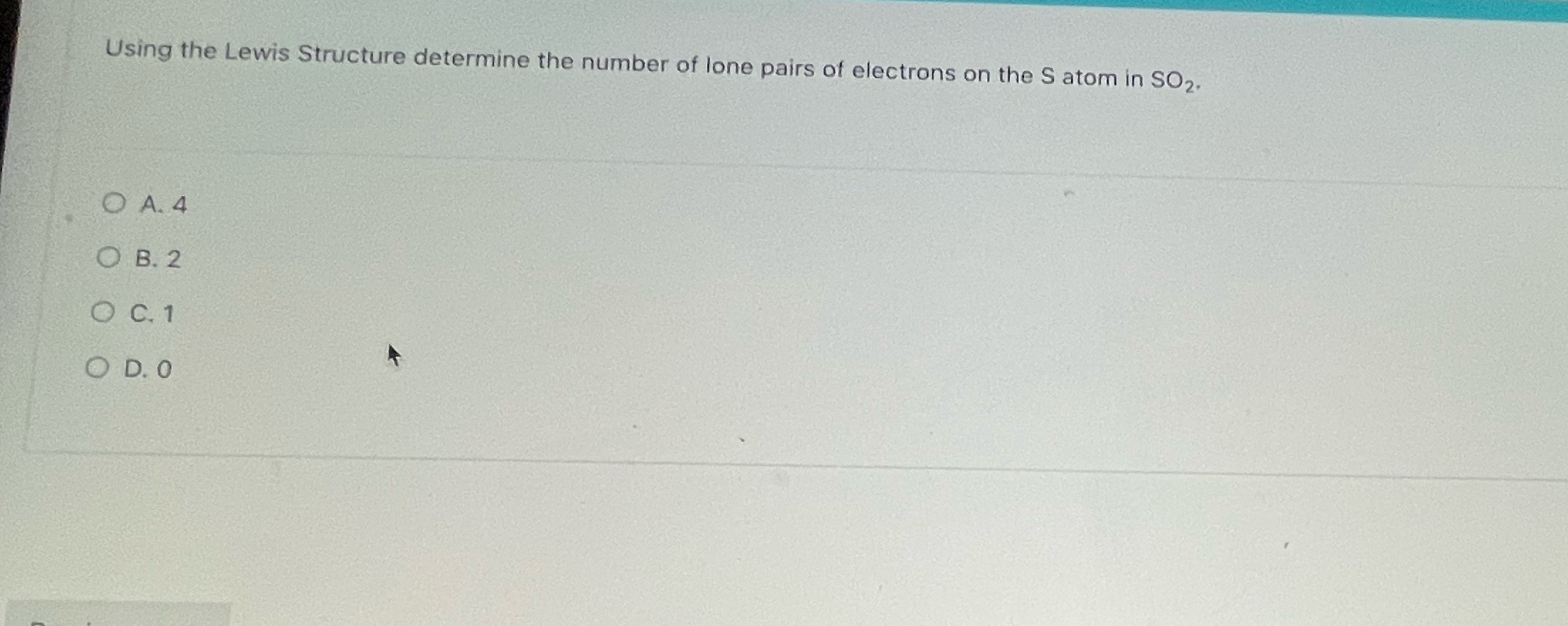 Solved Using the Lewis Structure determine the number of | Chegg.com