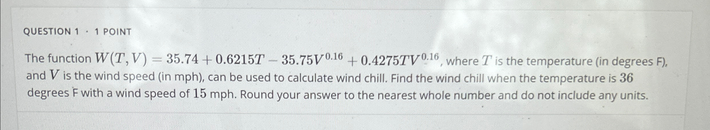 Solved QUESTION 1 - 1 POINTThe function | Chegg.com Solved QUESTION 1 - 1 POINTThe function | Chegg.com