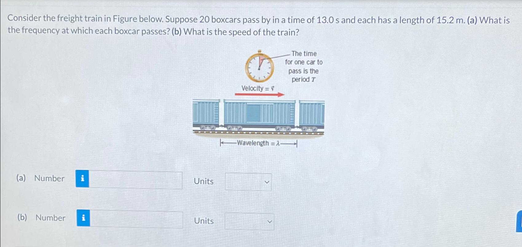 Solved Consider the freight train in Figure below. Suppose | Chegg.com