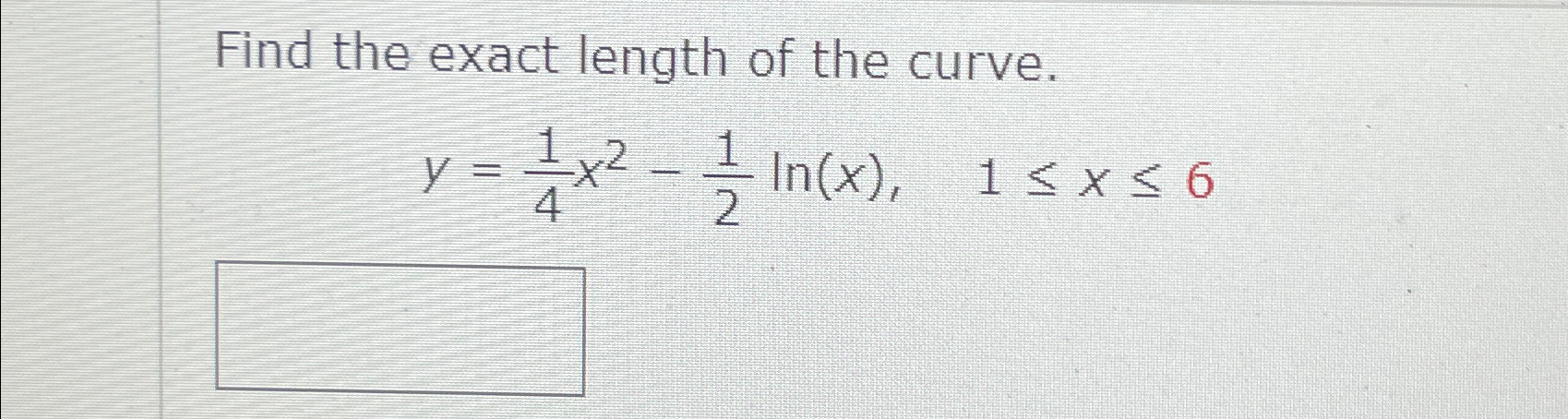 Solved Find the exact length of the | Chegg.com