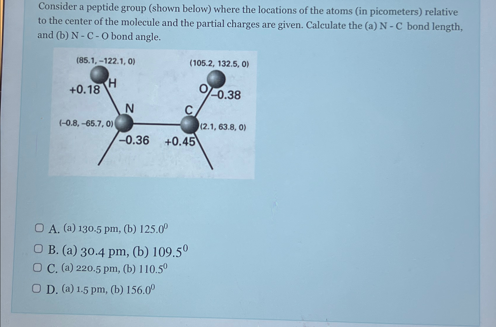 Solved Consider a peptide group (shown below) ﻿where the | Chegg.com