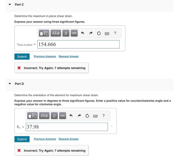 Solved The 45∘ strain rosette is mounted on a machine | Chegg.com