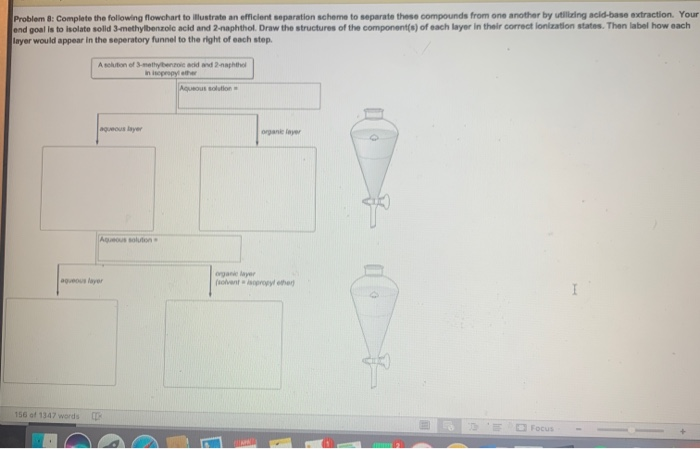 Solved Problem 8: Complete the following flowchart to strate | Chegg.com