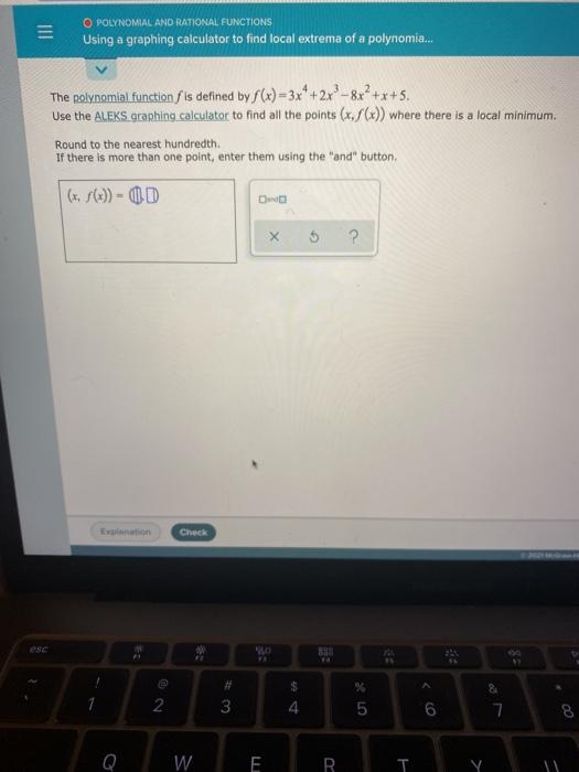 Solved III O POLYNOMIAL ANO RATIONAL FUNCTIONS Using a | Chegg.com