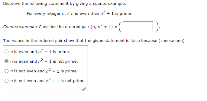 Solved Disprove the following statement by giving a | Chegg.com