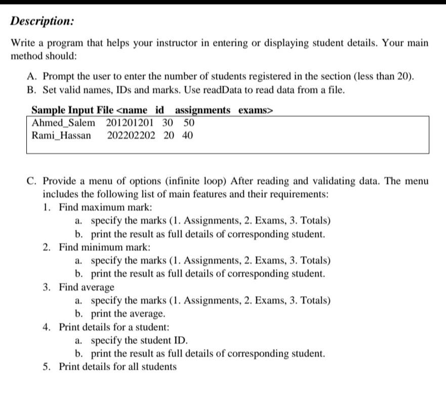 Solved Description: Write a program that helps your | Chegg.com