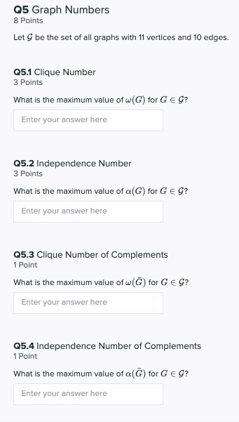 Solved Q5 Graph Numbers 8 Points Let G be the set of all | Chegg.com