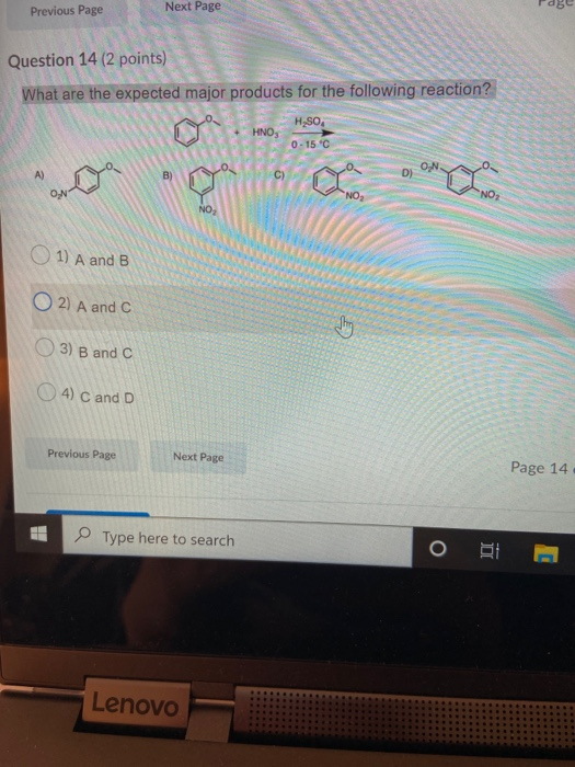 Solved Previous Page Next Page Question 14 (2 points) What | Chegg.com