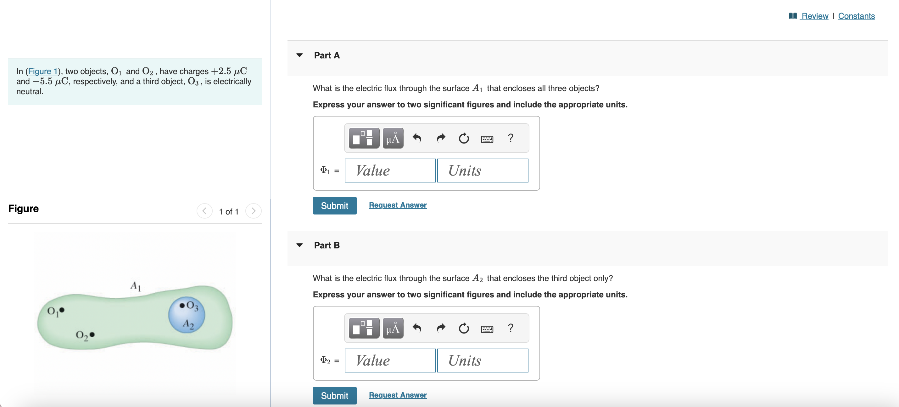 Solved In (Figure 1), ﻿two objects, O1 ﻿and O2, ﻿have | Chegg.com