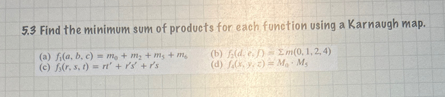 53 ﻿find The Minimum Sum Of Products For Each 