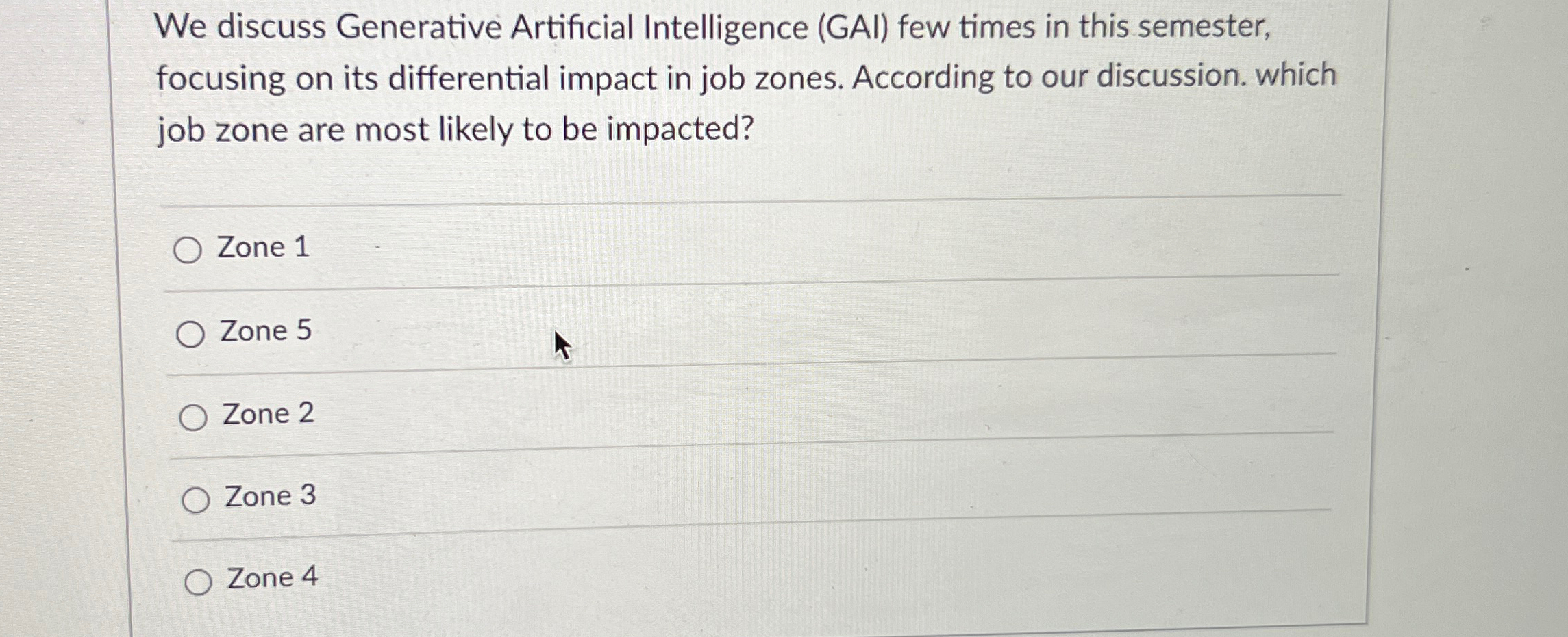 Solved We discuss Generative Artificial Intelligence (GAI) | Chegg.com