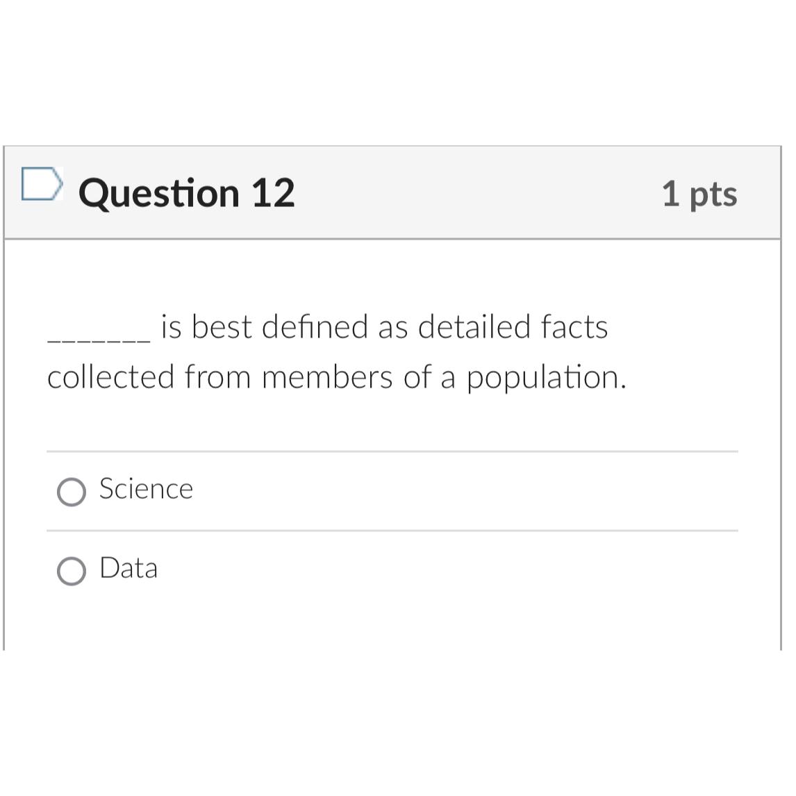 Solved Question 121 ﻿ptsis best defined as detailed facts | Chegg.com