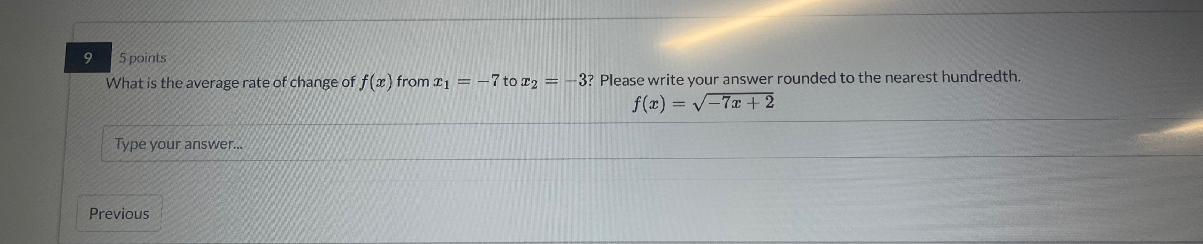 Solved 95 ﻿pointsWhat is the average rate of change of f(x) | Chegg.com