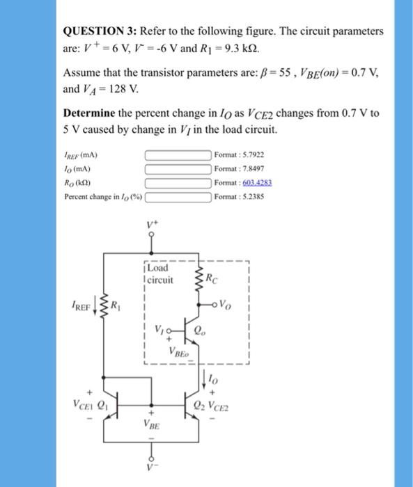 Solved QUESTION 8: A Widlar current source has the | Chegg.com