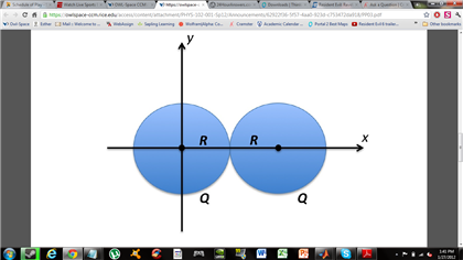 Solved Positive charge Q is distributed uniformly over each | Chegg.com
