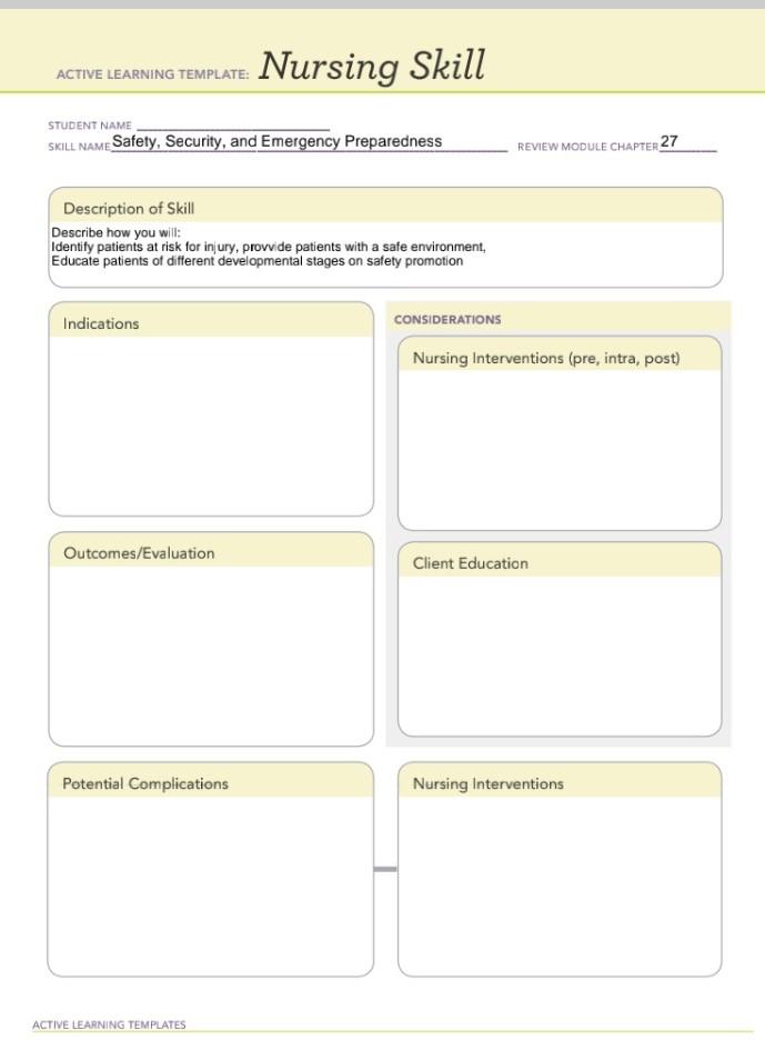 Solved ACTIVE LEARNING TEMPLATE: Nursing Skill STUDENT NAME | Chegg.com