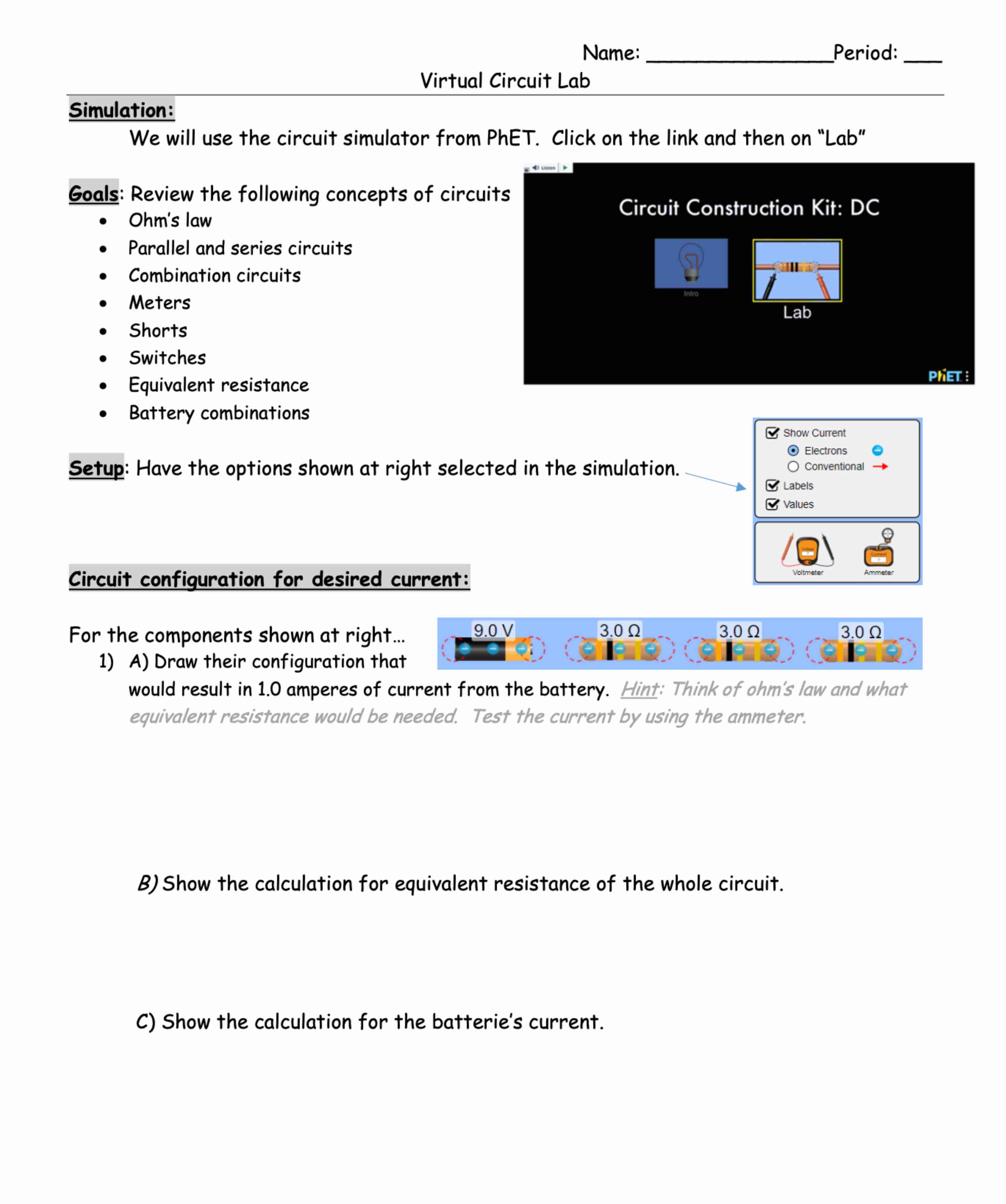 Solved Simulation: We will use the circuit simulator from | Chegg.com