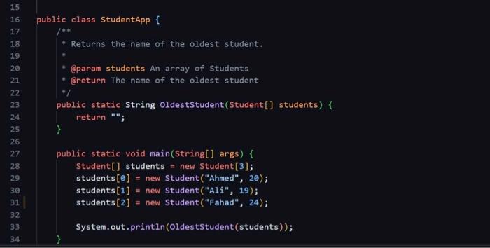 Solved public class student \{ private final Object name; | Chegg.com