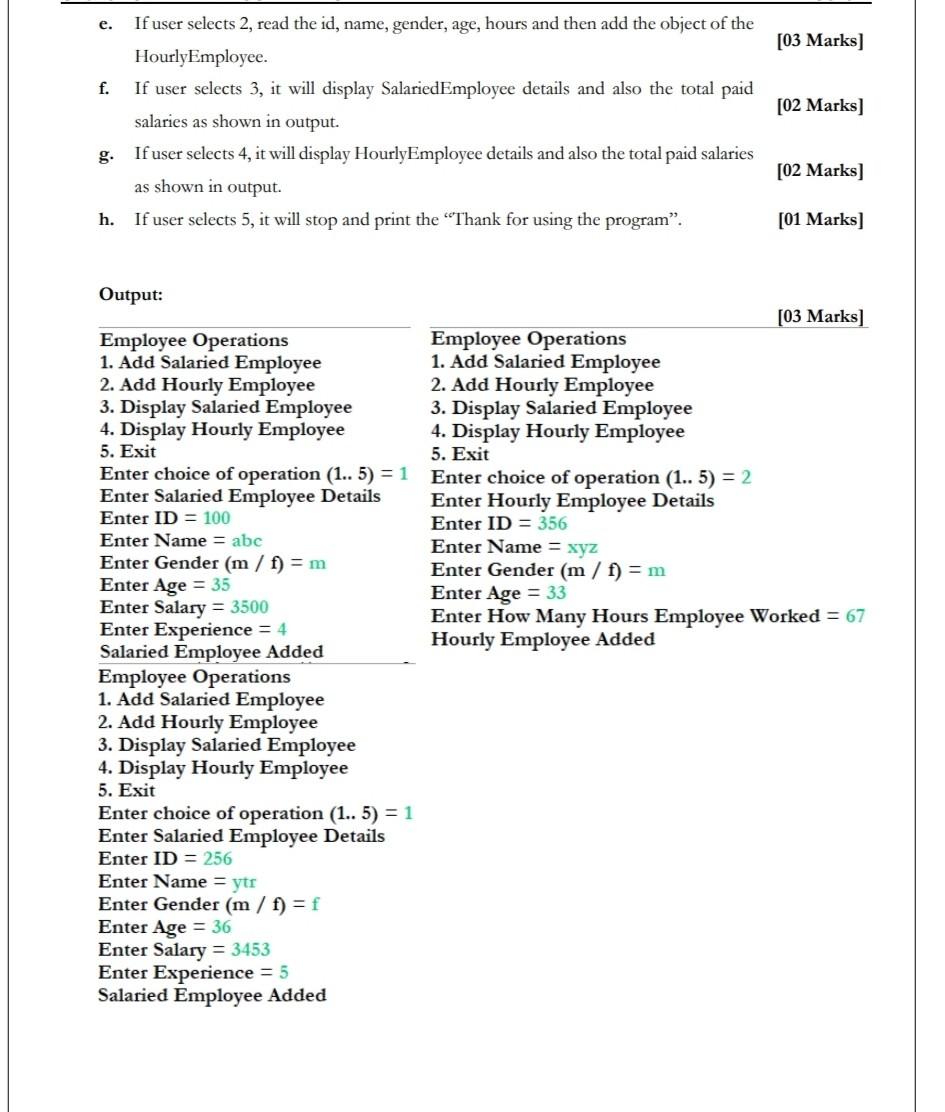 Solved 1. Write JAVA application as per class diagram and | Chegg.com