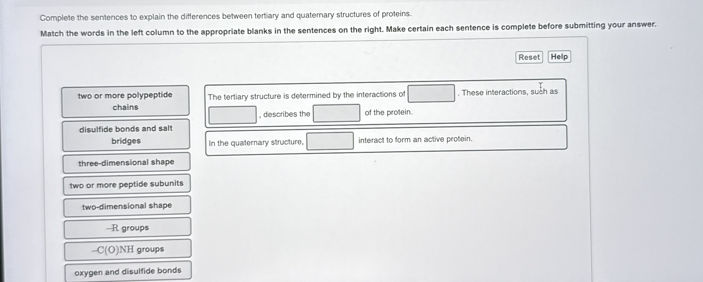 Solved Complete the sentences to explain the differences | Chegg.com