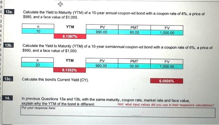 Solved Calculate the Yield to Maturity (YTM) of a 10-year | Chegg.com