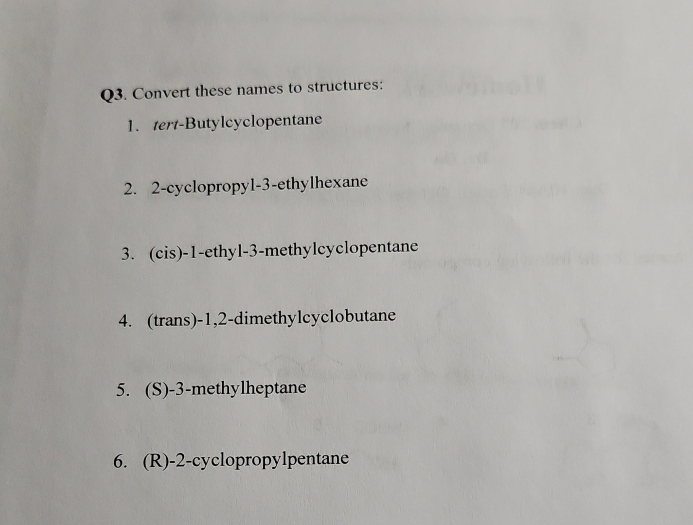 Solved Q3. ﻿Convert these names to | Chegg.com