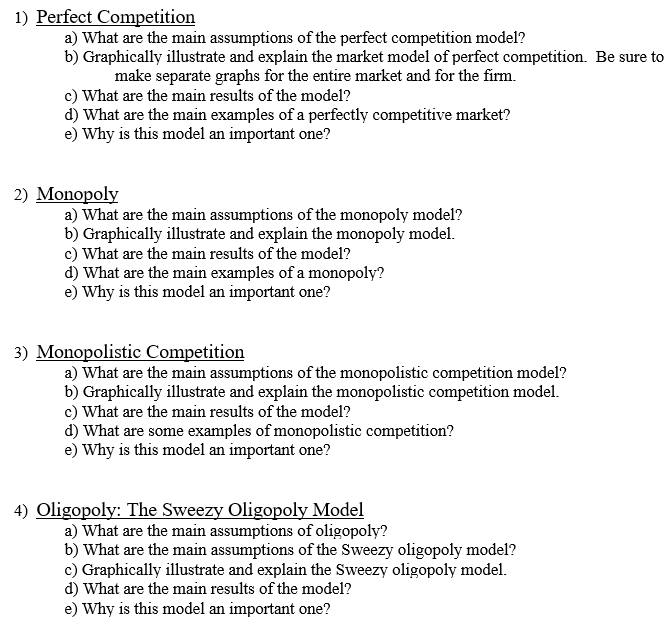 Solved Perfect Competitiona) ﻿What are the main assumptions | Chegg.com