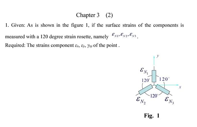 Solved Chapter 3 (2) 1. Given: As is shown in the figure 1, | Chegg.com