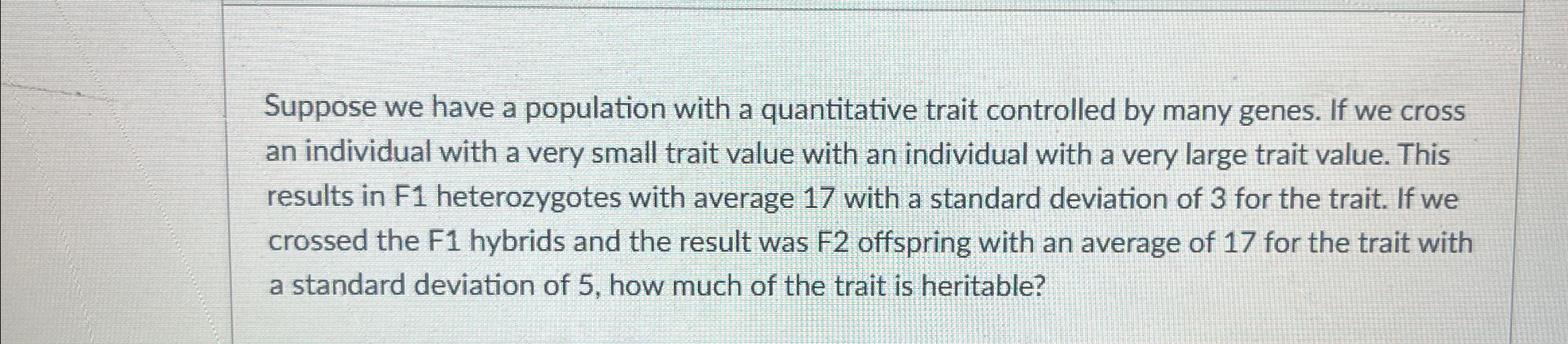 Solved Suppose we have a population with a quantitative | Chegg.com