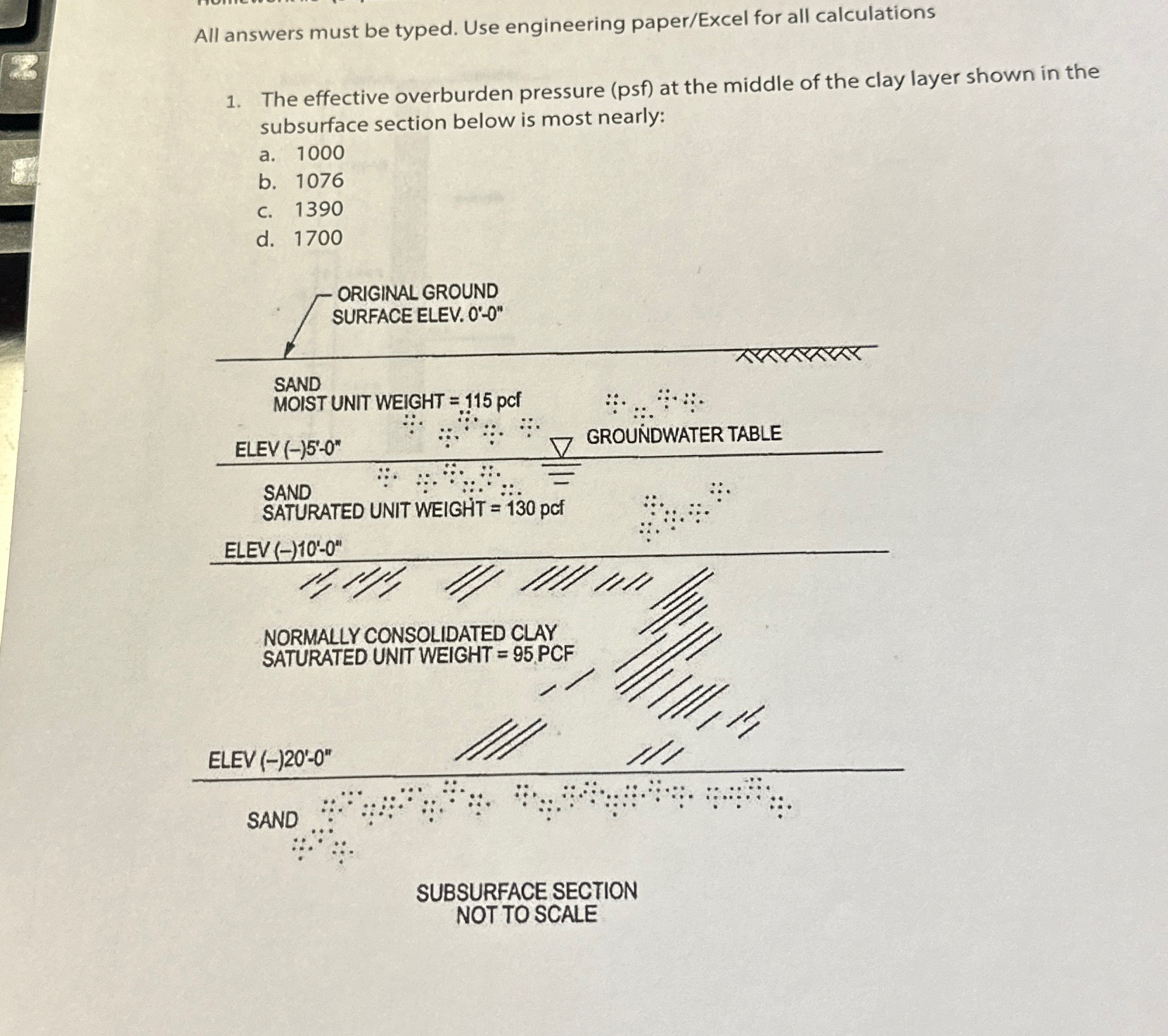 Solved All answers must be typed. Use engineering | Chegg.com