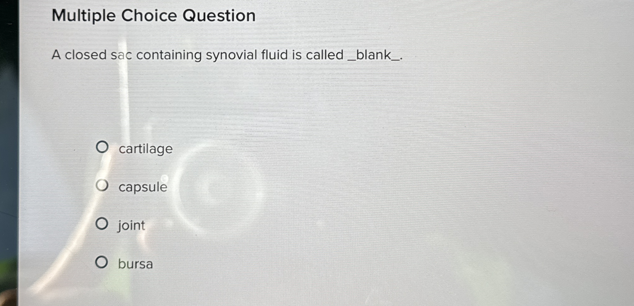 Solved Multiple Choice QuestionA closed sac containing | Chegg.com