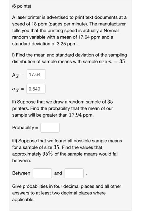 Solved (3 points) Suppose you have selected a random sample | Chegg.com