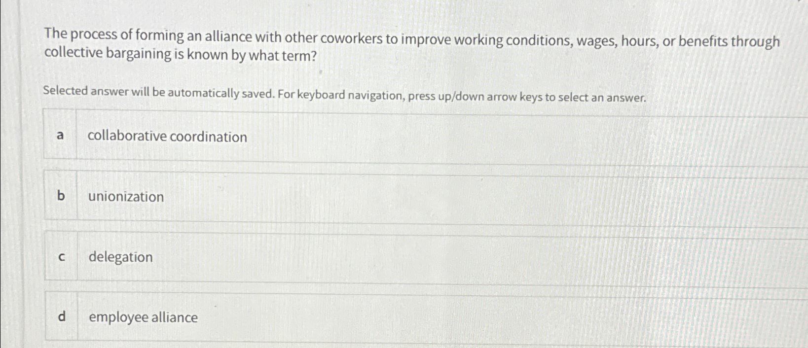 Solved The process of forming an alliance with other | Chegg.com