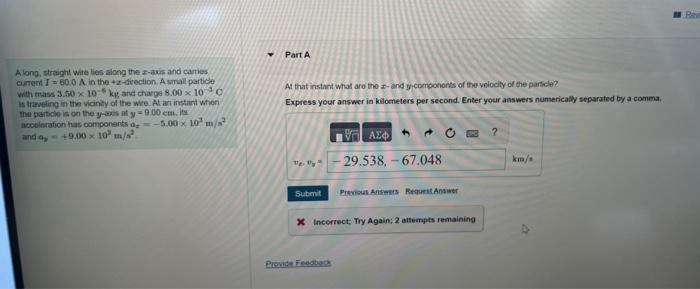 Solved A long, straght wire lies along the x-axis and | Chegg.com